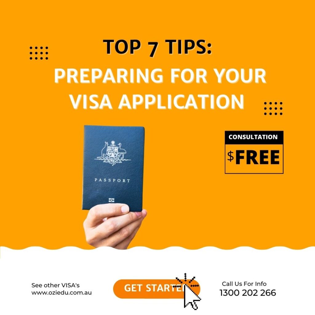 Top 7 tips for preparing for your VISA application - OZI Education ...